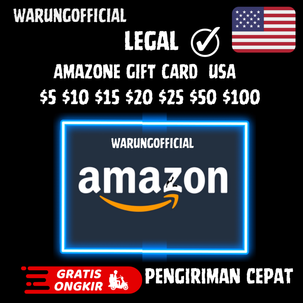 Jual ( PROMO ) Amazon Gift Cards amazone gift card USD | Shopee Indonesia