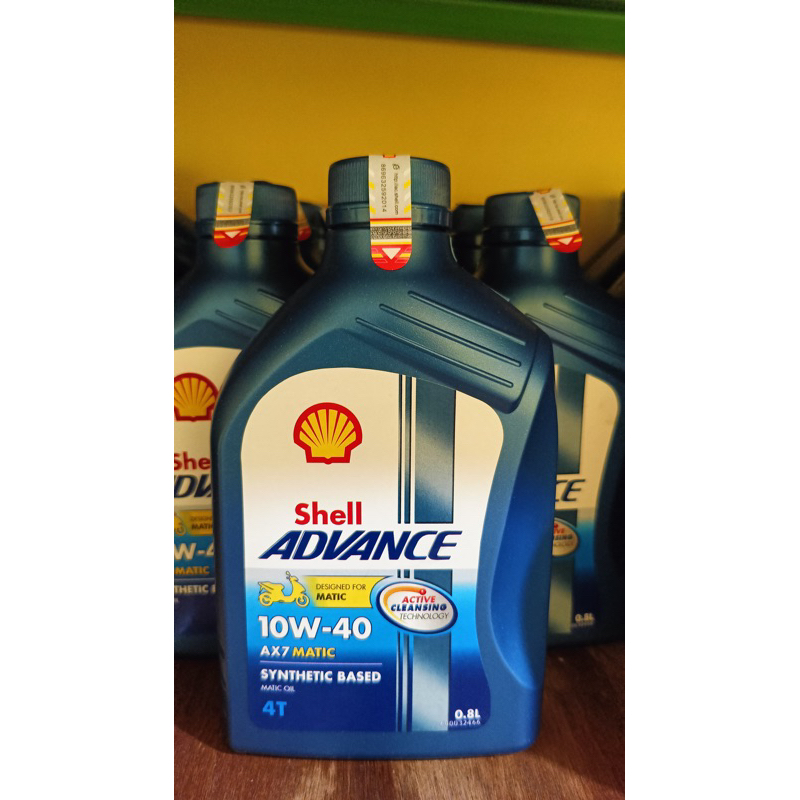 Jual Oli Shell Advance AX7 Matic 10w 40 0.8L | Shopee Indonesia
