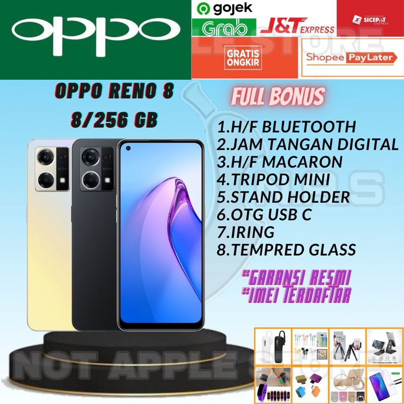 Jual OPPO RENO 8 4G 8/256GB NEW GARANSI RESMI | Shopee Indonesia