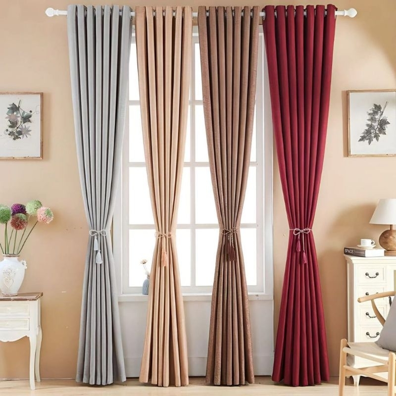 Jual Gorden blackout korden polos gordeng jendela gordyn pintu ...