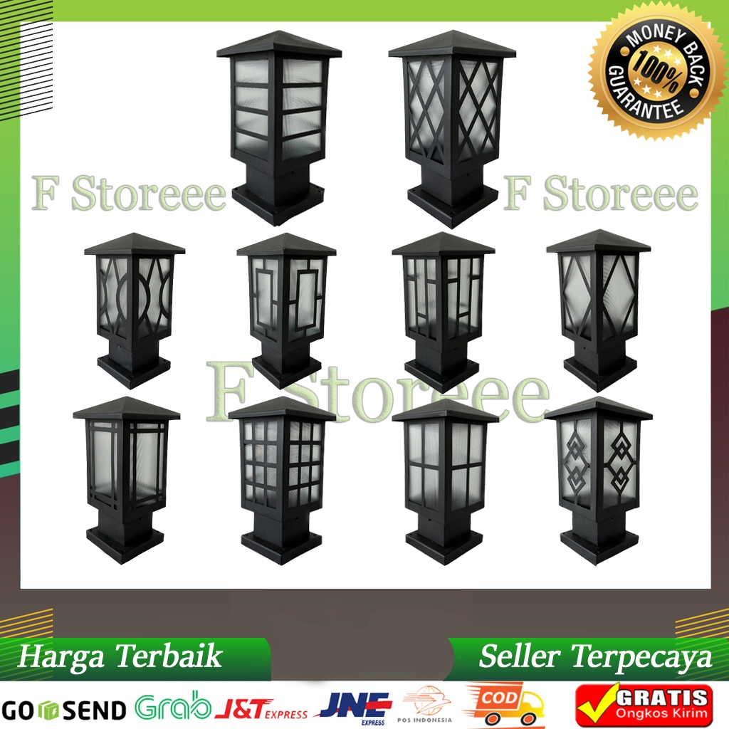 Jual Lampu Pilar Pagar Minimalis - Lampu taman pagar - Lampu Pagar ...