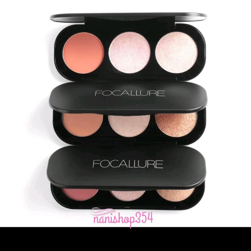 Jual Focallure Blush & Highliter Paletta | Shopee Indonesia