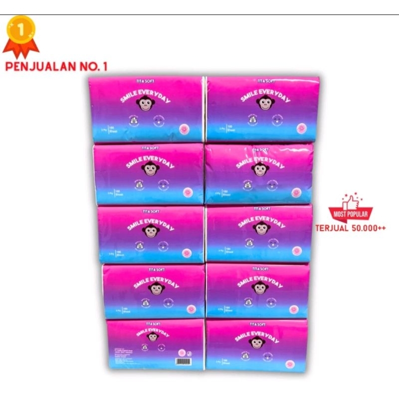 Jual Tisu tita soft smile everyday 10pcs / Tisu Padang / Tita Soft ...