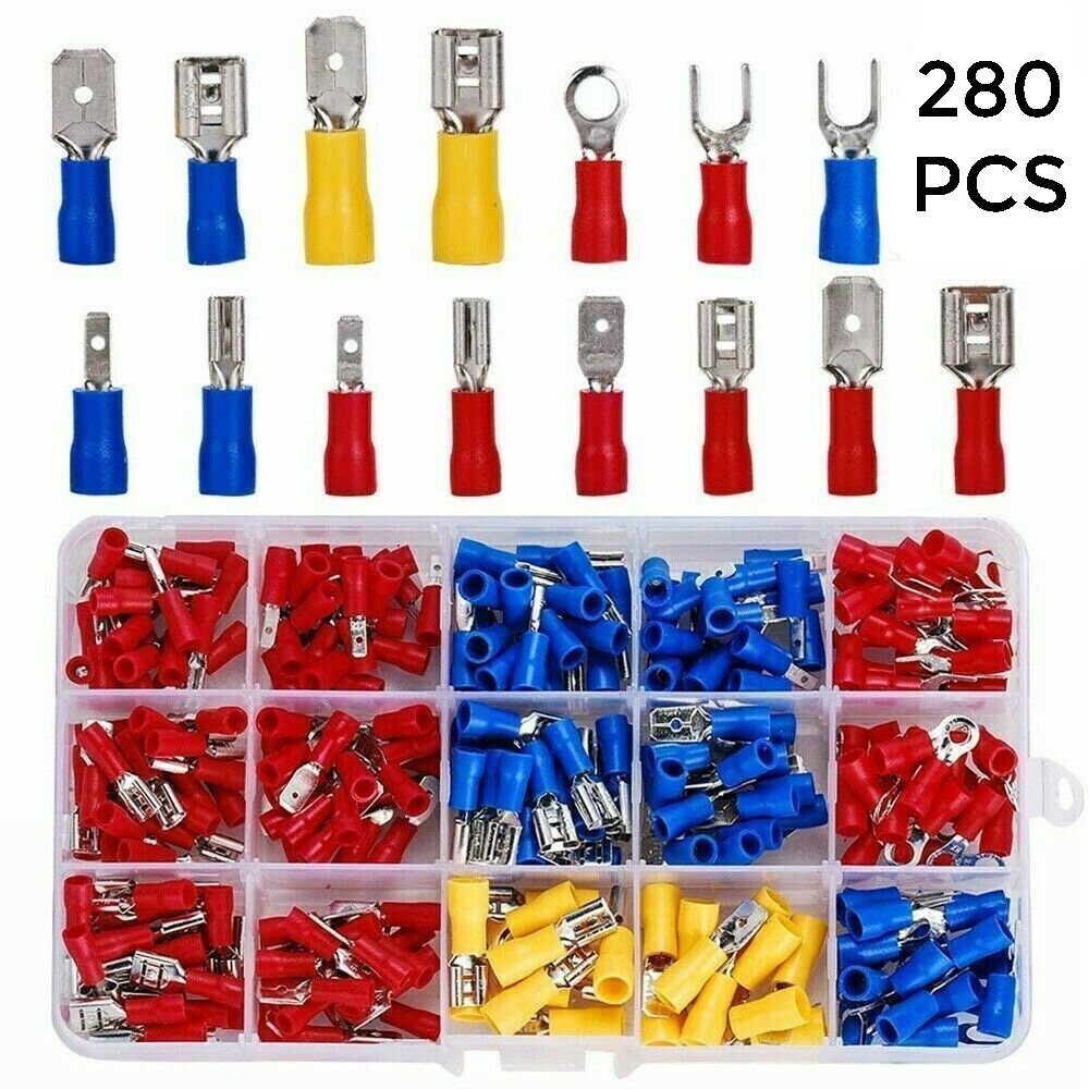 Jual Skun Sekun Set 280pcs Terminal Kabel Gepeng Tembaga BOX Insulated ...