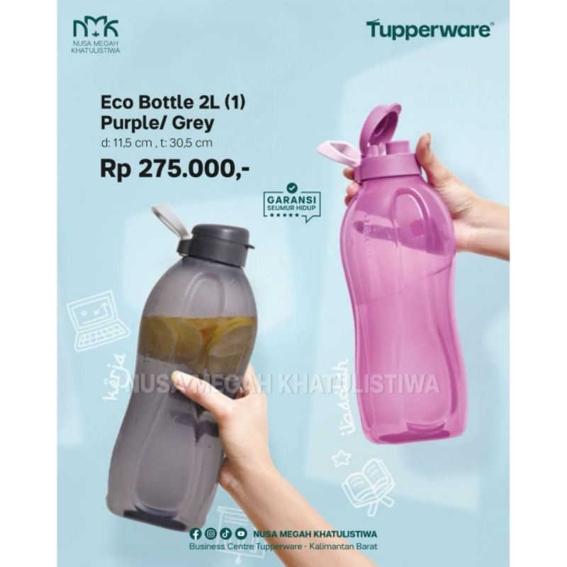 Jual Tupperware ECO 2 liter 1 pcs(4 warna) | Shopee Indonesia