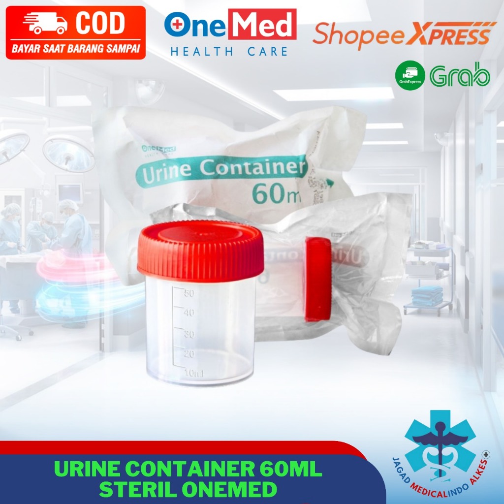 Jual Urine Container Steril OneMed 60ml OM | Shopee Indonesia