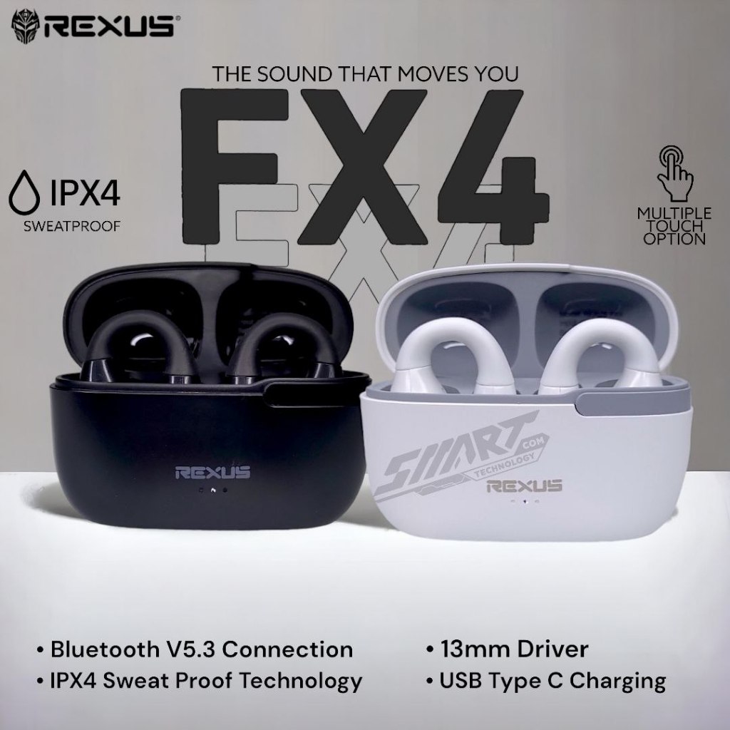 Jual Rexus Earphone TWS FX4 | Shopee Indonesia