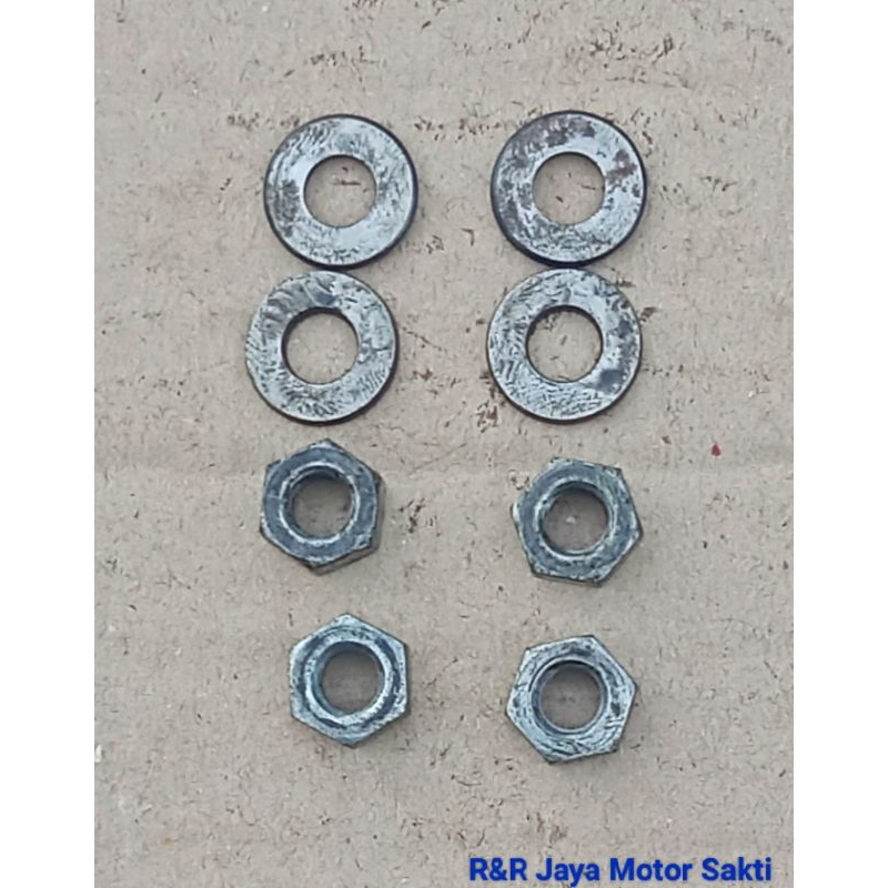 Jual Baut Mur Tusuk Sate Set plus Ring Vario 110 Karbu ( Second / Orginal ) | Shopee Indonesia