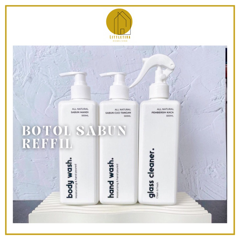 Jual botol sabun reffil free sticker, tempat sabun reffil, botol ...