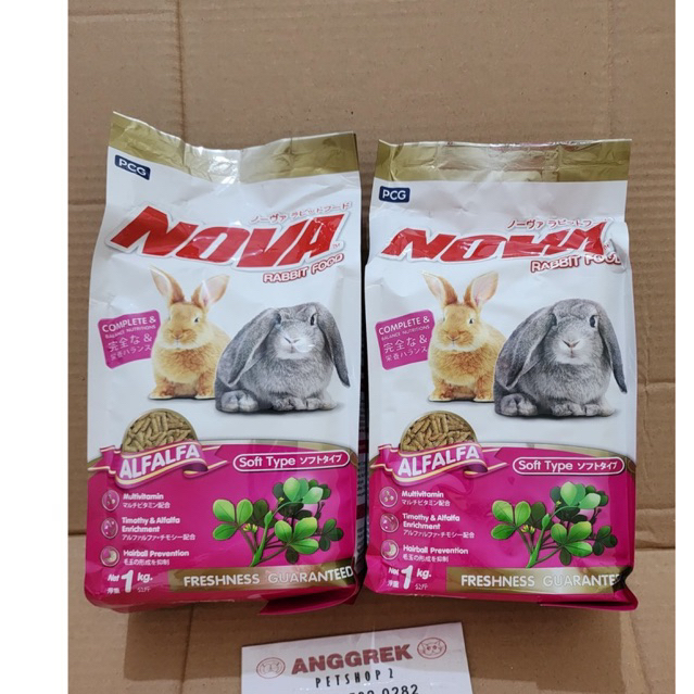 Jual Nova Rabbit Food 1kg Makanan Kelinci (FRESHPACK) | Shopee Indonesia