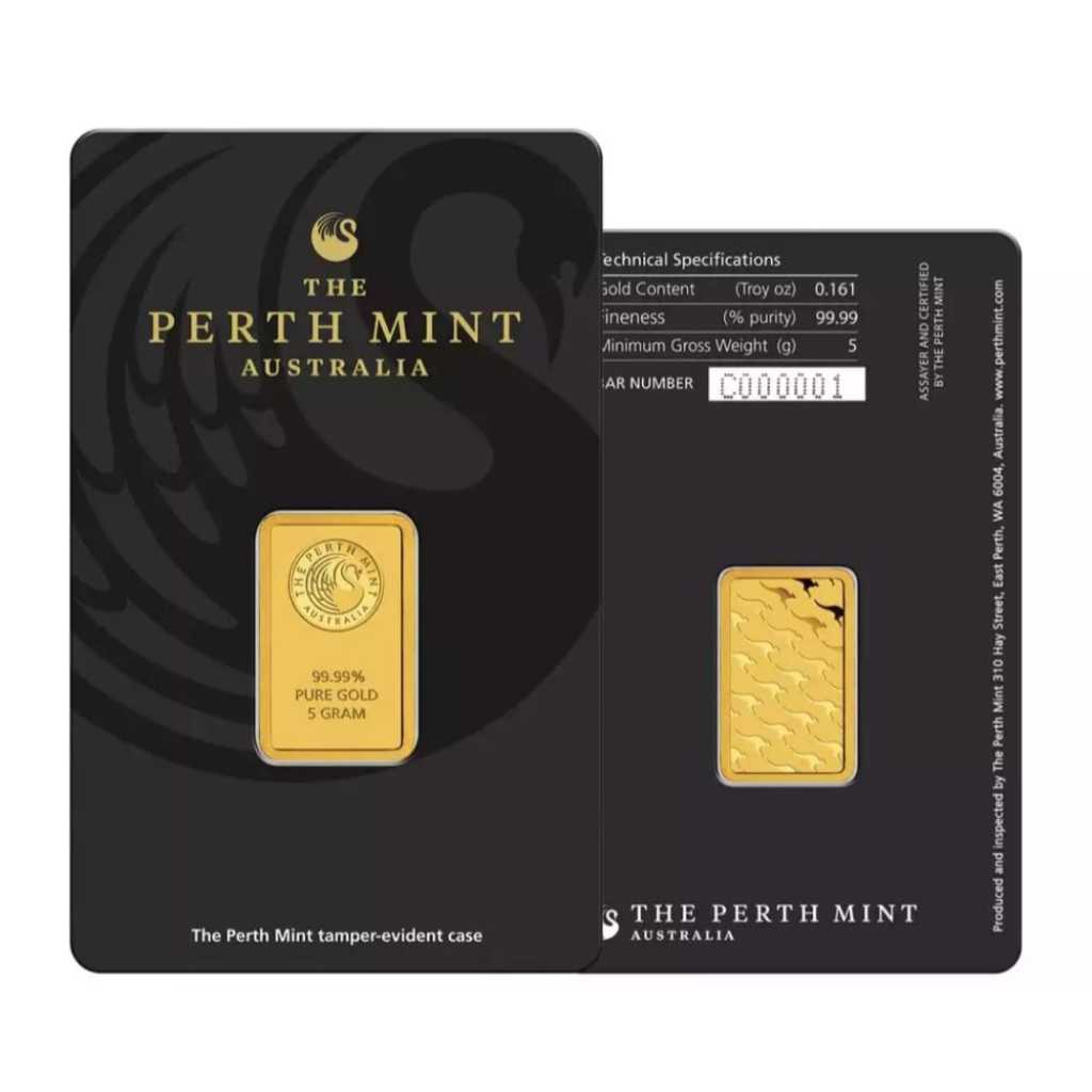 Jual Logam Mulia Perth Mint Black Card 5 gram | Shopee Indonesia
