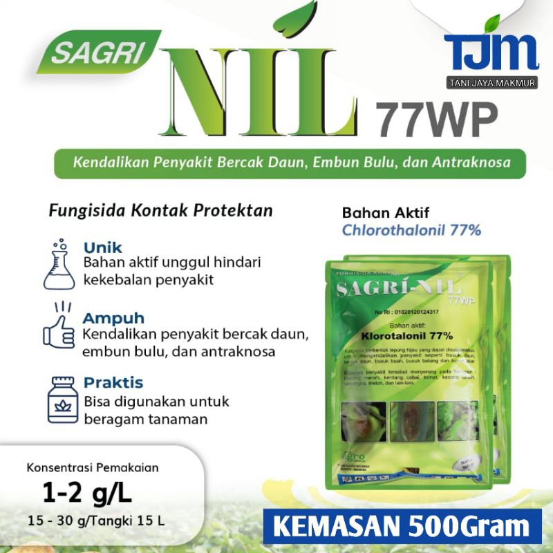 Jual Sagri Nill 77wp ( Chlorothalonil ) Kemasan 500gr | Shopee Indonesia