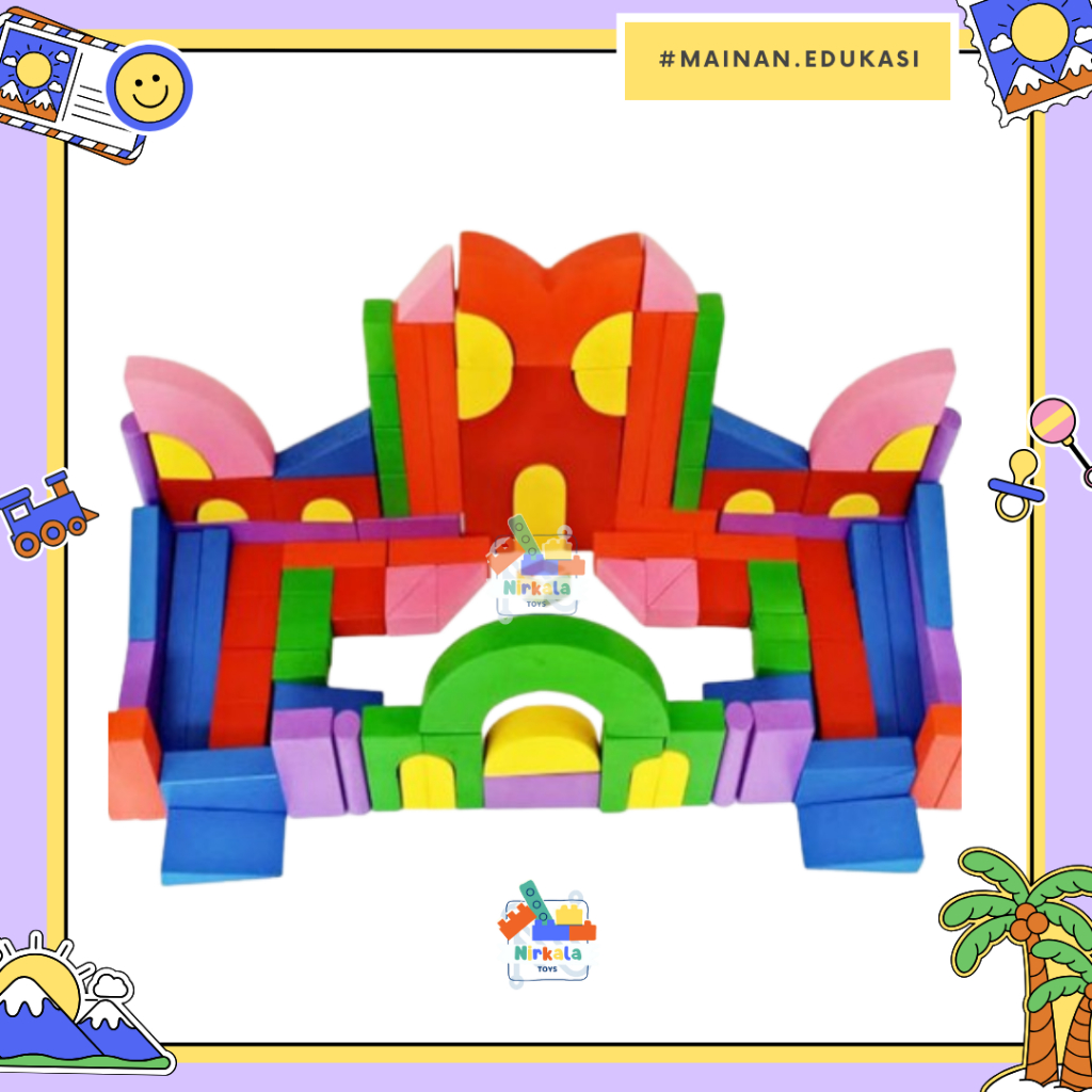 Jual Balok PDK Warna (isi 105 pcs) / Mainan Edukatif Balok / Balok ...
