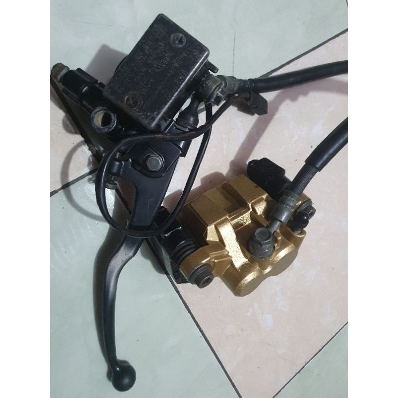 Jual Pengereman Depan Master Rem Set Kaliper Set RX King New Ori | Shopee Indonesia