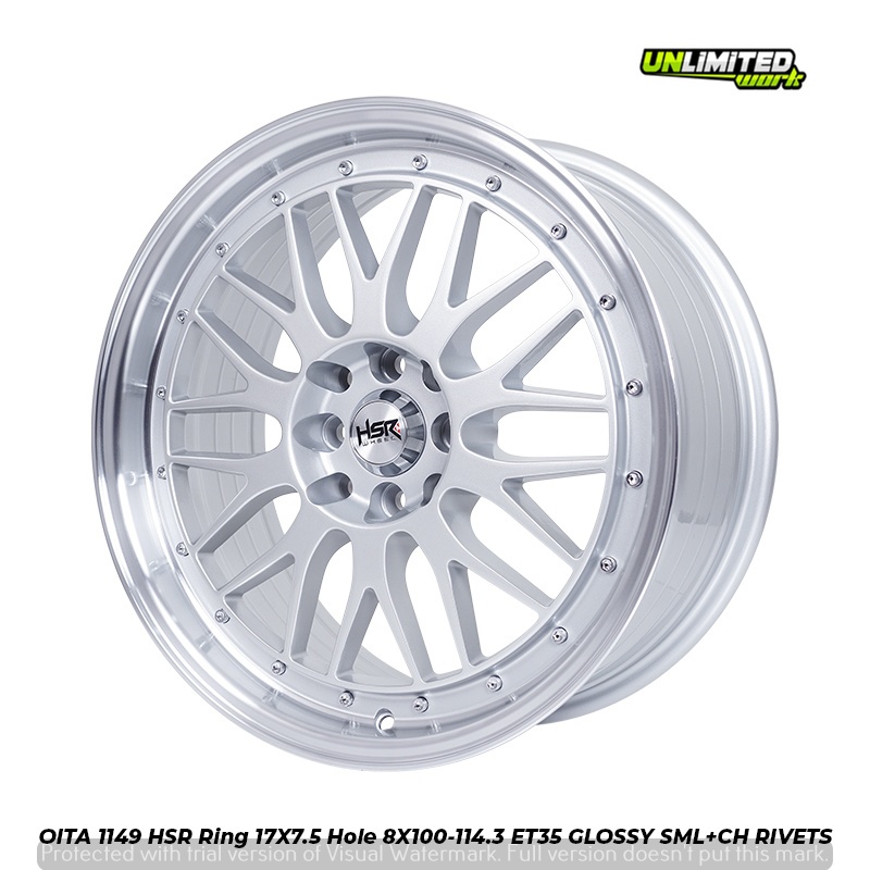 Jual Velg Mobil OITA HSR R17 Lebar 7,5 inch Buat Freed Vios City Pcd ...