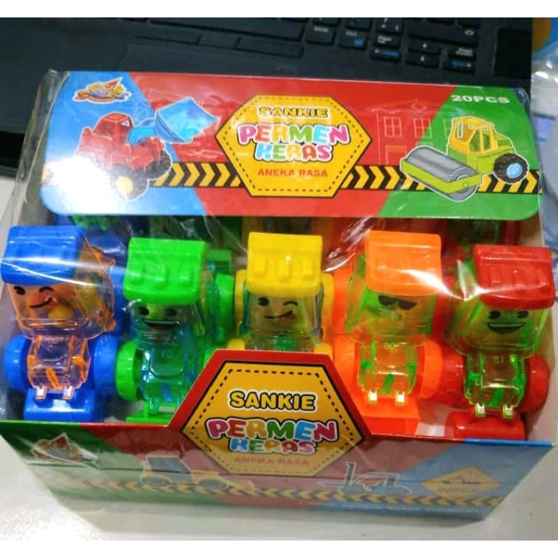 Jual Permen Cemilan Snack Mobil Jumbo Besar Konstruksi Tayo Mainan Anak ...