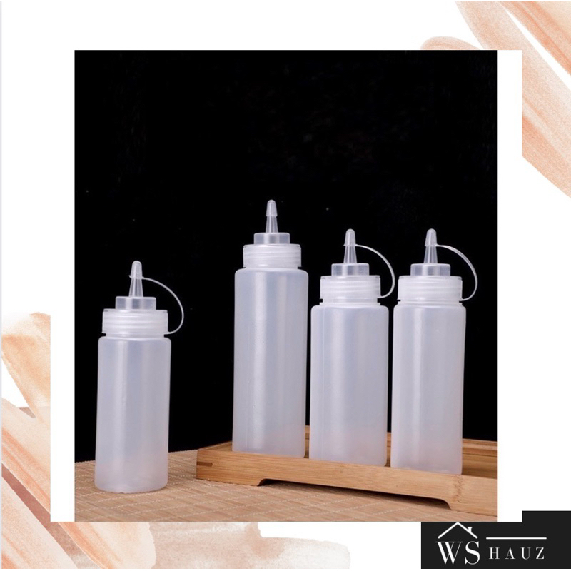 Jual BOTOL SAUS TRANSPARAN WADAH TEMPAT BOTOL MAYONAISE SAUS SAMBAL ...