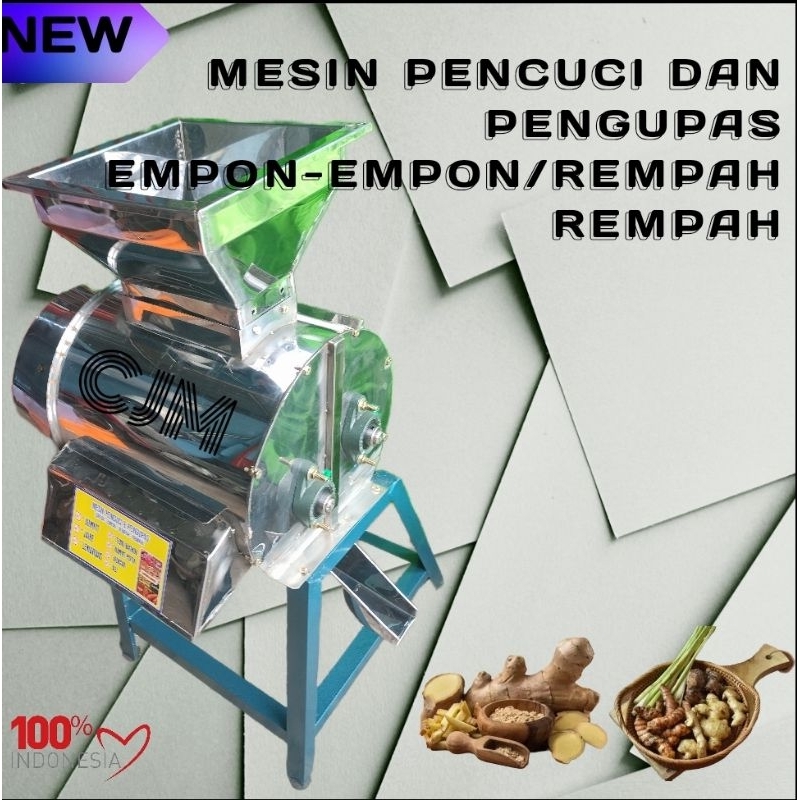 Jual Mesin Pencuci Rempah-rempah Jahe Kunyit Lengkuas / Empon empon dan ...