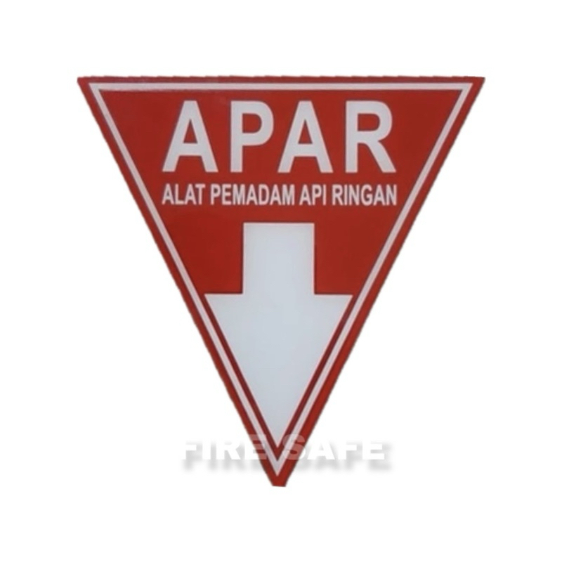 Jual akrilik apar / acrilyc segitiga Tanda Alat Pemadam - 20x22 ...