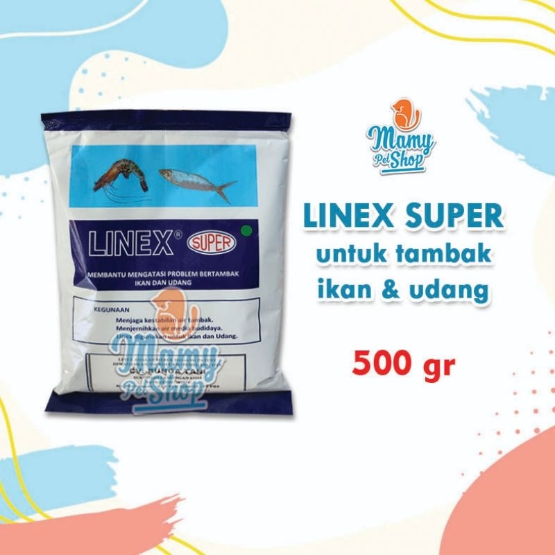Jual LINEX SUPER 500 GR UNTUK IKAN & UDANG MNEJERNIHKAN & MENSTABILKAN ...
