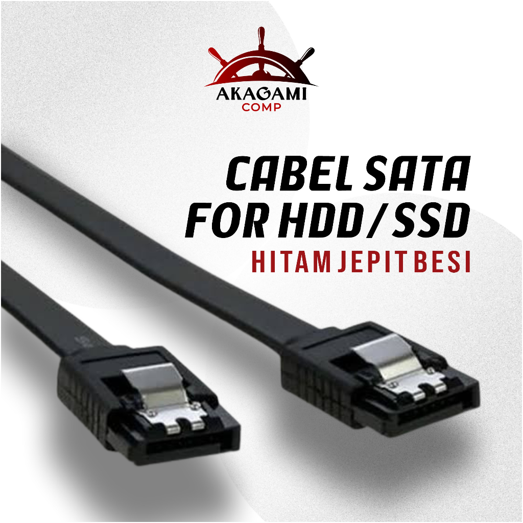 Jual Kabel Sata Hitam Jepit besi For HDD/SSD - Garansi 1 Tahun | Shopee ...