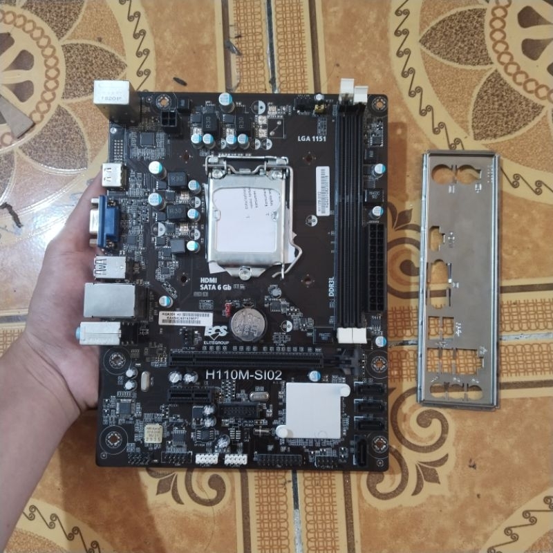 Jual Motherboard ECS H110M-SI02 LGA 1151 DDR3 | Shopee Indonesia