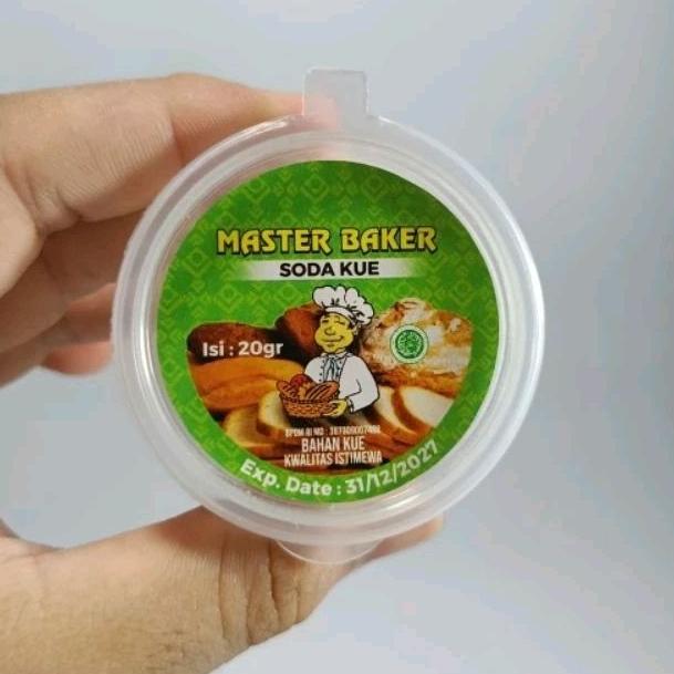 Jual Soda kue pengembang kue 20gr Master Baker bahan kue Asahi original ...