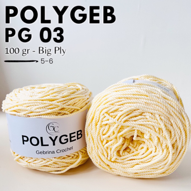 Jual Benang Rajut Polygeb Big Ply (D30) Gebrina Crochet (PART 1 ...