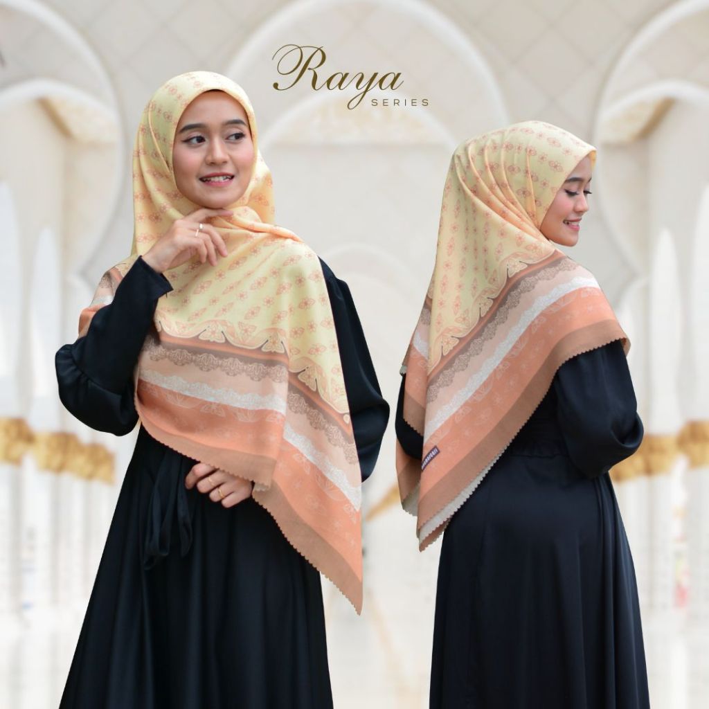 Jual Hijab jumbo | Kerudung segi empat | Jilbab syar'i Raya Series | Shopee Indonesia
