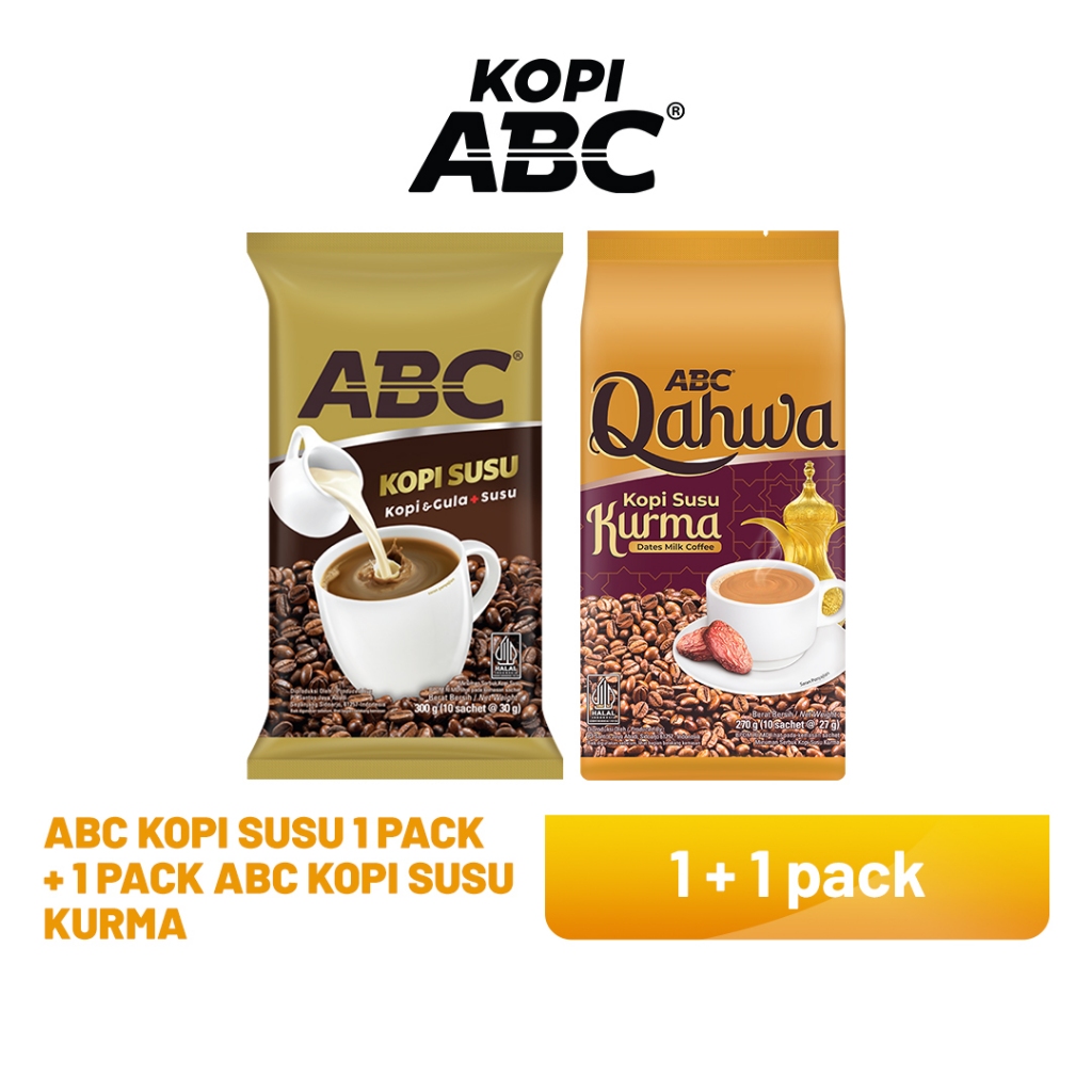 Jual ABC Kopi Susu 1 Pack + 1 Pack ABC Kopi Susu Kurma | Shopee Indonesia