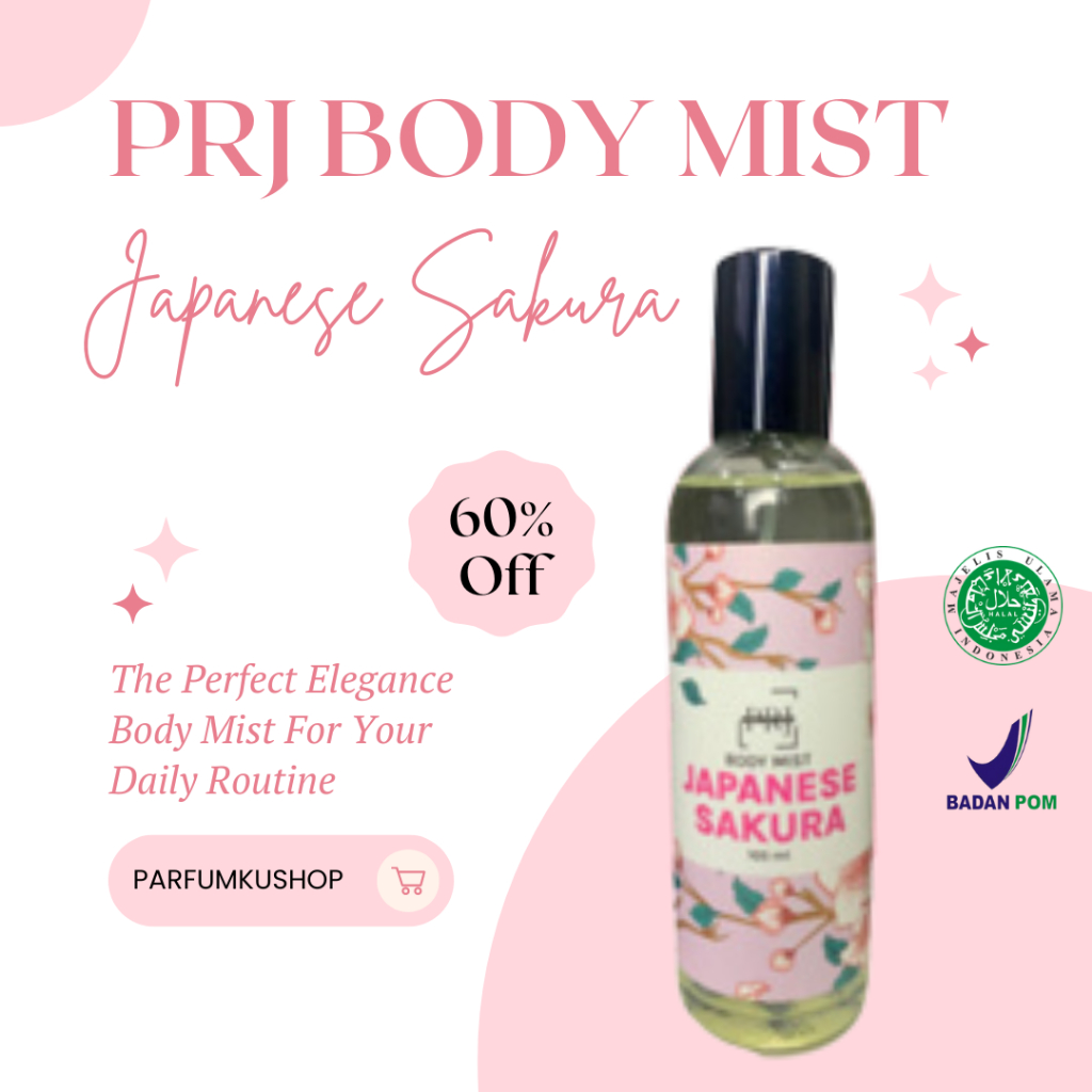 Jual Parfum Body Mist Japanese Sakura | Parfum PRJ Body Mist | Parfum ...