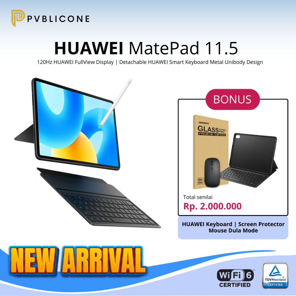 Jual HUAWEI MatePad 11.5" 8+128GB Tablet 120Hz HUAWEI FullView Display ...