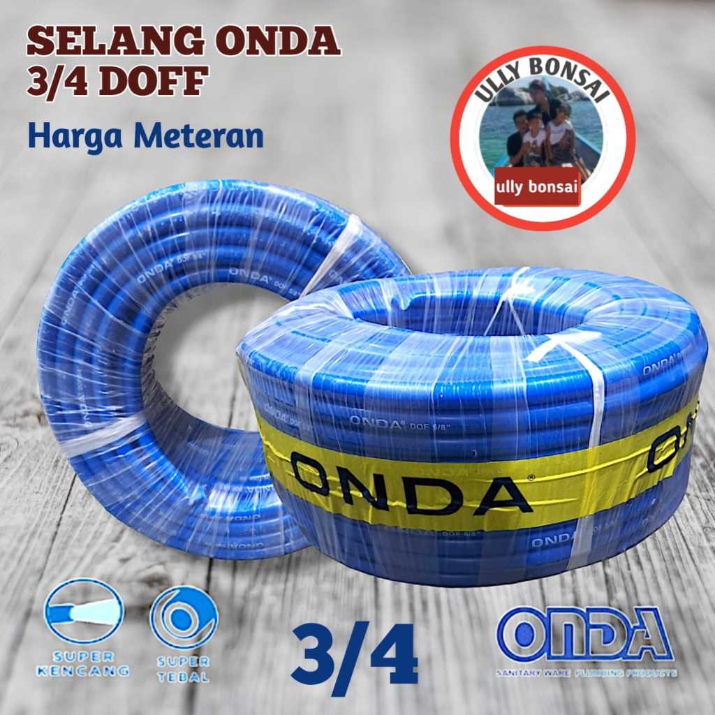 Jual Selang Air Merk ONDA Elastis Dof 3/4 Biru Harga Permeter | Shopee Indonesia