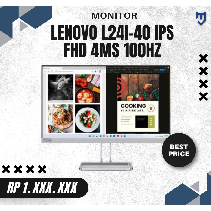 Jual Monitor LED LENOVO L24i-40 IPS FHD 4ms 100Hz | Shopee Indonesia