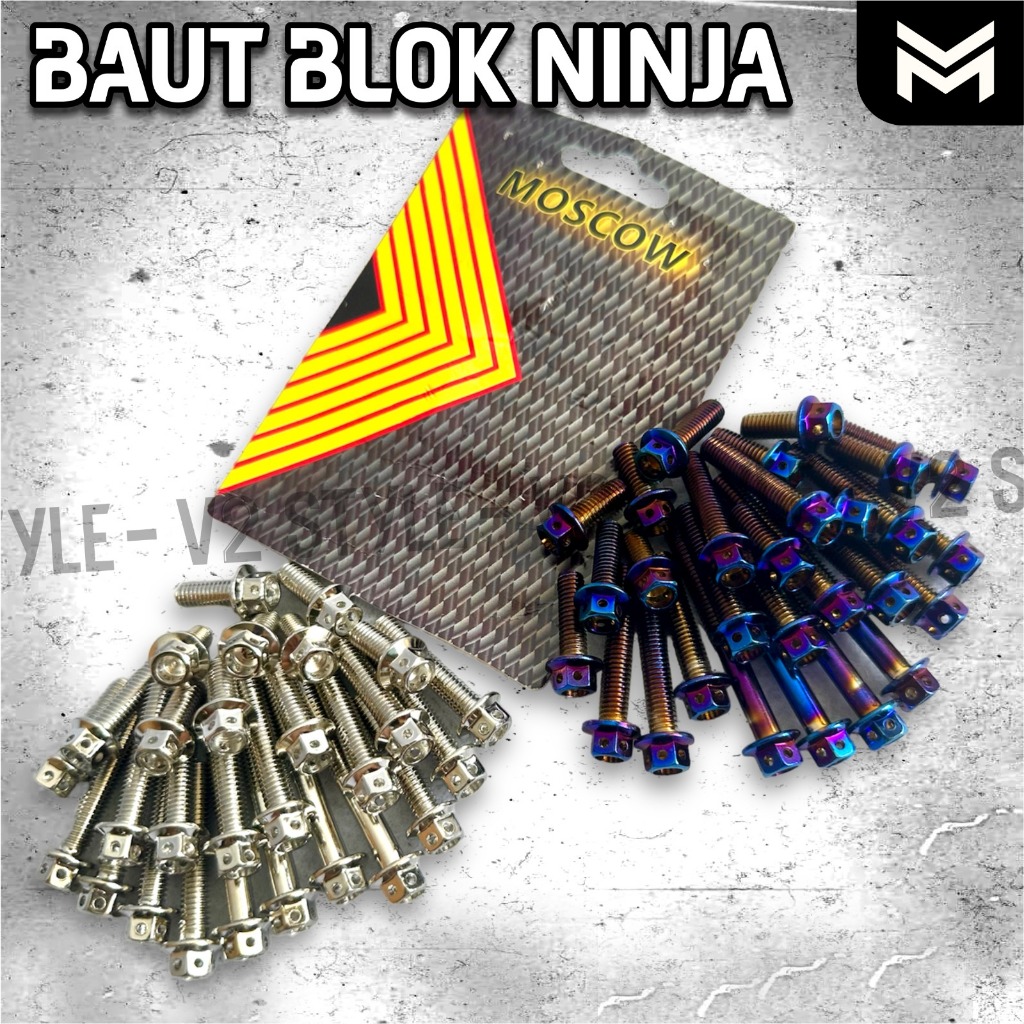 Jual BAUT PROBOLT BLOK MESIN KAWASAKI NINJA R NINJA RR BAUT BAK KALTER BAUT CVT PACK SET ISI 28 ...