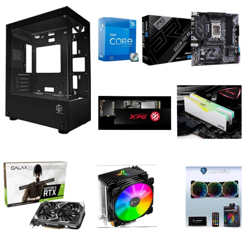 Jual Rakitan PC Gaming / Rendering / Streaming Intel Core i5 12400F Gen 12 B660 VGA RTX 3050 6GB ...