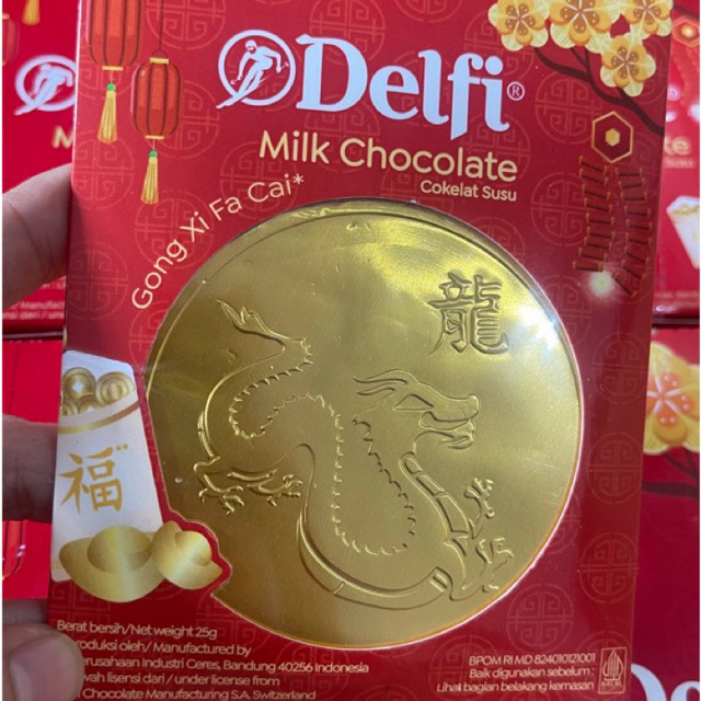 Jual Chocolate Coin Delfi CNY Dragon Coklat Susu | Shopee Indonesia