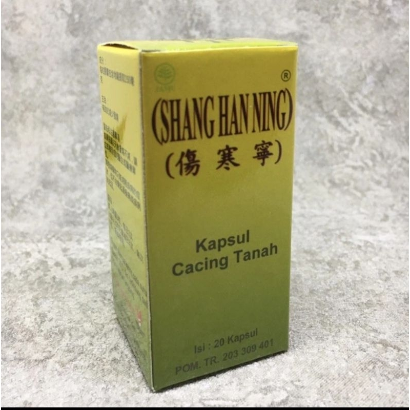 Jual Shang Han Ning 20 kapsul ekstrak cacing tanah obat typus tipes menurukan demam meriang dan ...