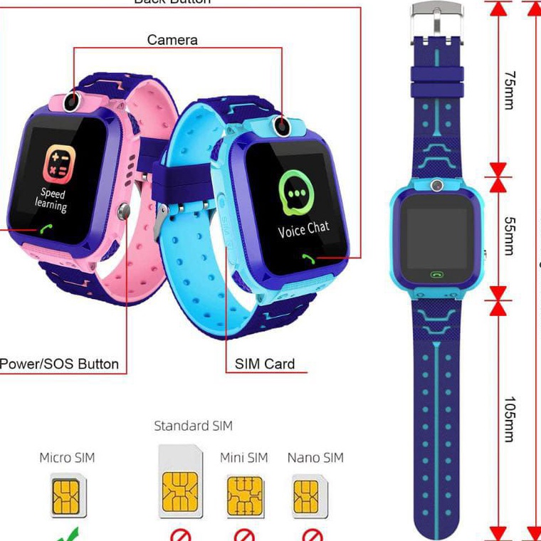Jual wY Smartwatch anak Aimoo Q12 jam pintar anak | Shopee Indonesia