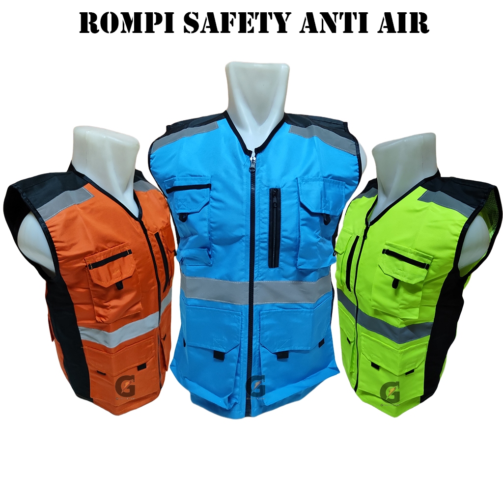 Jual Rompi K3 Safety Umum Untuk Pekerjaan Proyek Bahan Anti Air Taslan ...