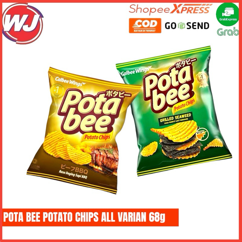 Jual POTABEE POTATO CHIPS ALL VARIAN 68g | Shopee Indonesia