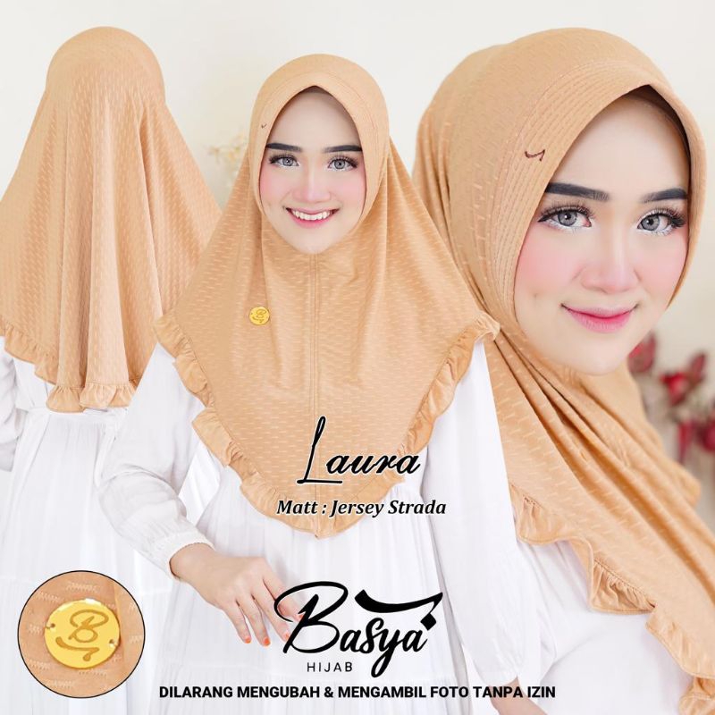 Jual ** Basya Hijab ** Bergo Laura Original Basya Hijab | Shopee Indonesia