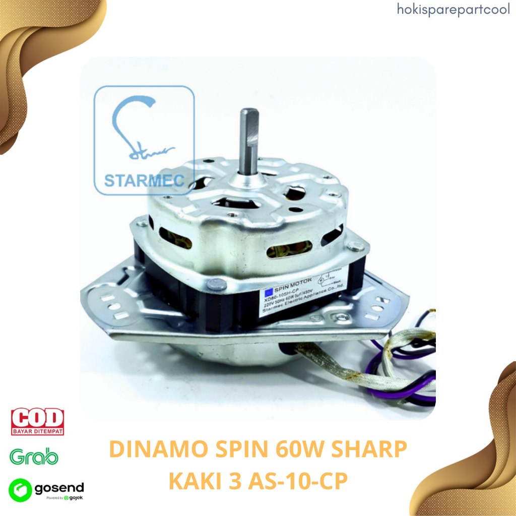 Jual DINAMO SPIN SHARP MESIN CUCI / MOTOR PENGERING MESIN CUCI SHARP | Shopee Indonesia
