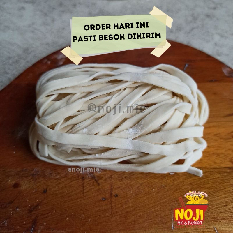 Jual Mie lebar mie gepeng mentah 5mm Noji 1kg | Shopee Indonesia