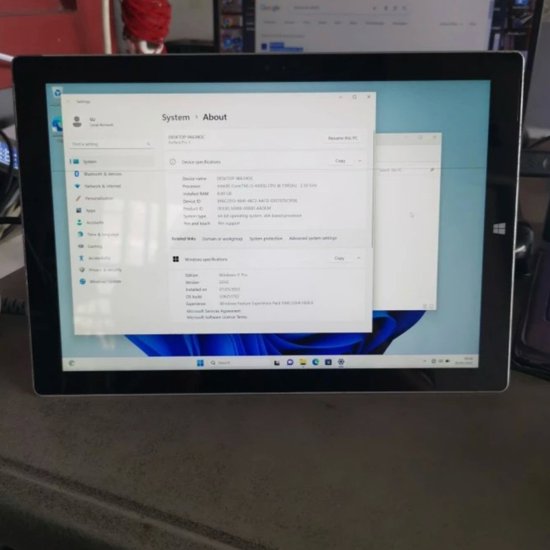 Jual Microsoft Surface Pro 3 8/256gb Laptop Tablet Windows 11 | Shopee Indonesia