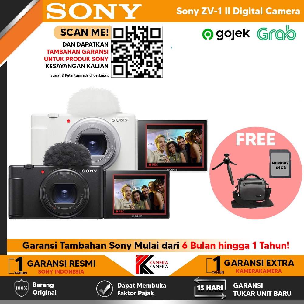 Jual Sony ZV1 II Vlogging Camera Sony ZV-1 Mark II Sony Z V1 2 ZV1II ...