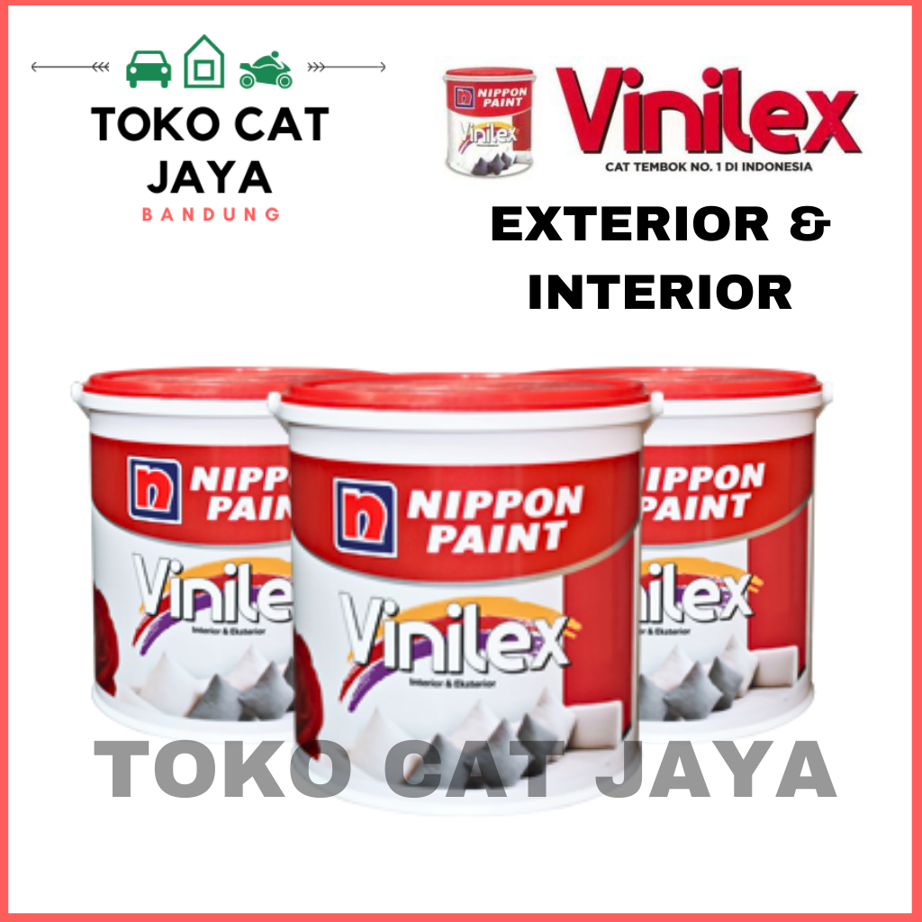 Jual VINILEX NIPPON PAINT GALON EXTERIOR INTERIOR 5KG | Shopee Indonesia