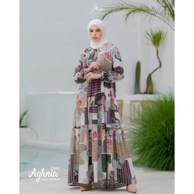 Jual (PROMO RAMADHAN) AGHNIA DRESS AR RAFI | Shopee Indonesia