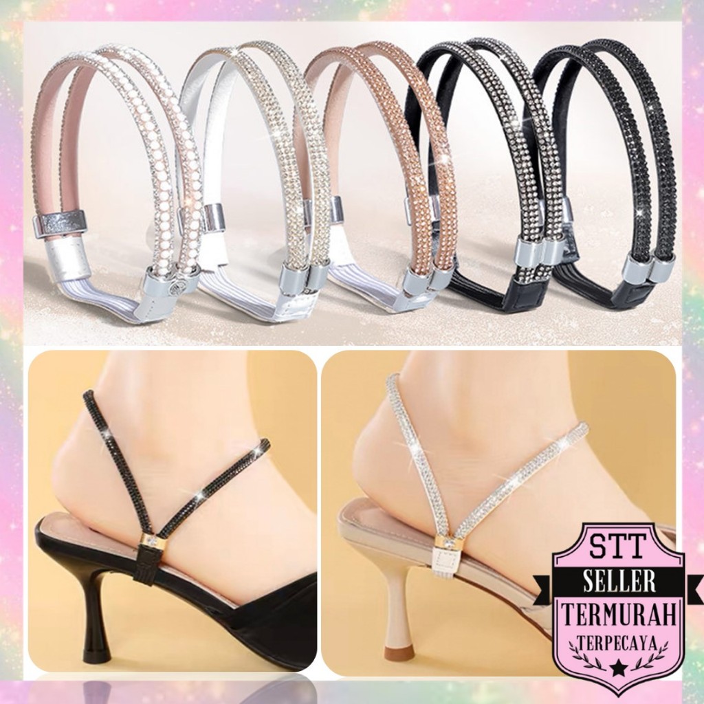 Jual STT 1 Pasang Tali Pergelangan Kaki Sepatu Sandal Wanita Heels ...