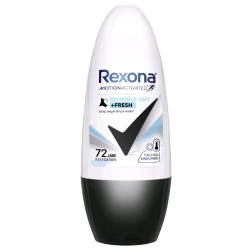 Jual Rexona Women Deodorant Roll On Penghilang Bau Badan Invisible Dry +fresh 45Ml | Shopee ...